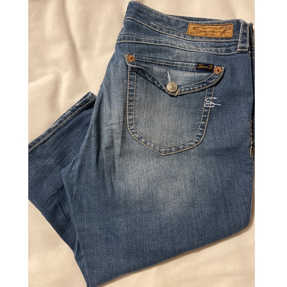 Seven7 | Pants & Jumpsuits | Seven 7 Capris Jeans Crops | Poshmark